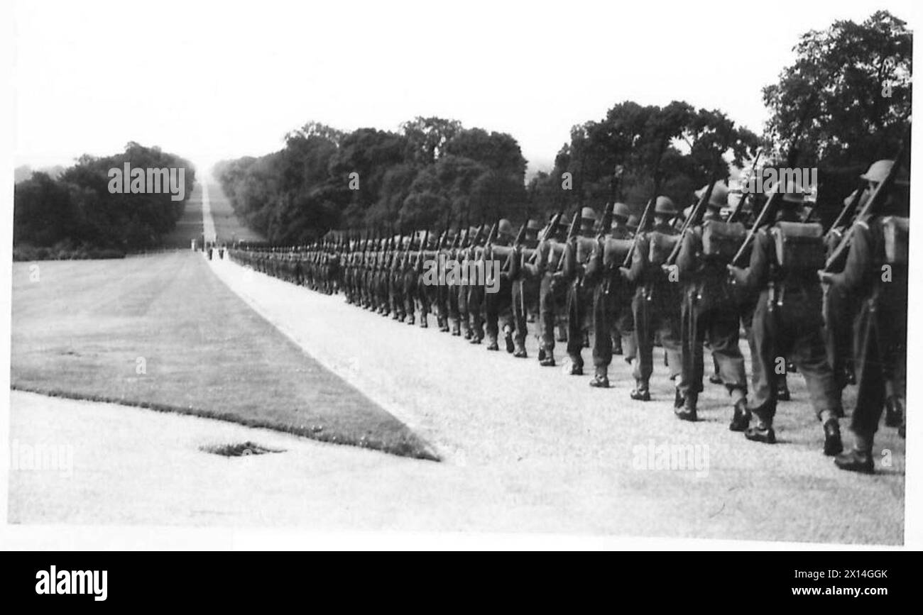 The Castle Guard, formed by Grenadier Guards recruits during wartime ...