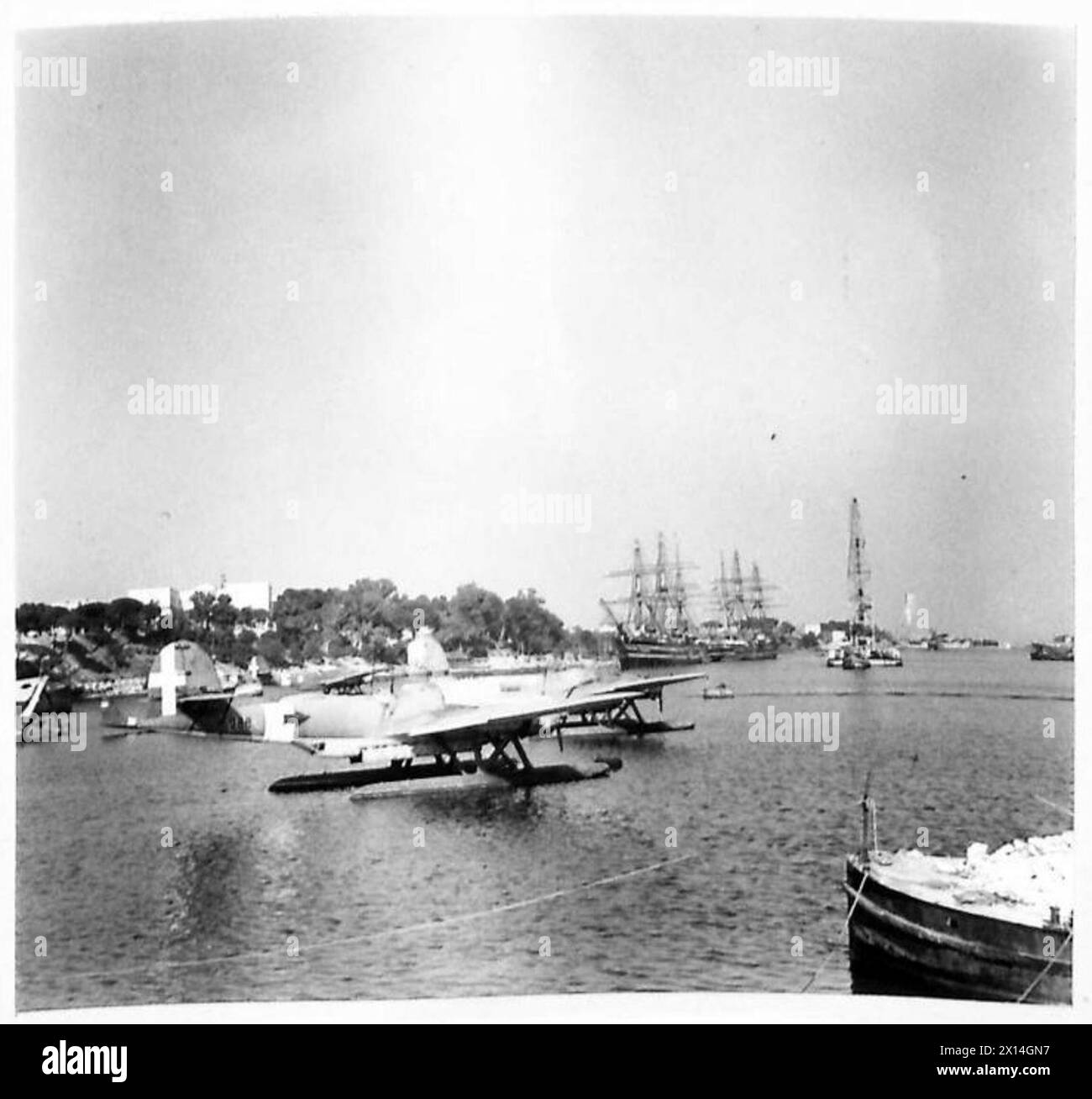Italian seaplanes, including hospital aircraft, are stationed at the ...