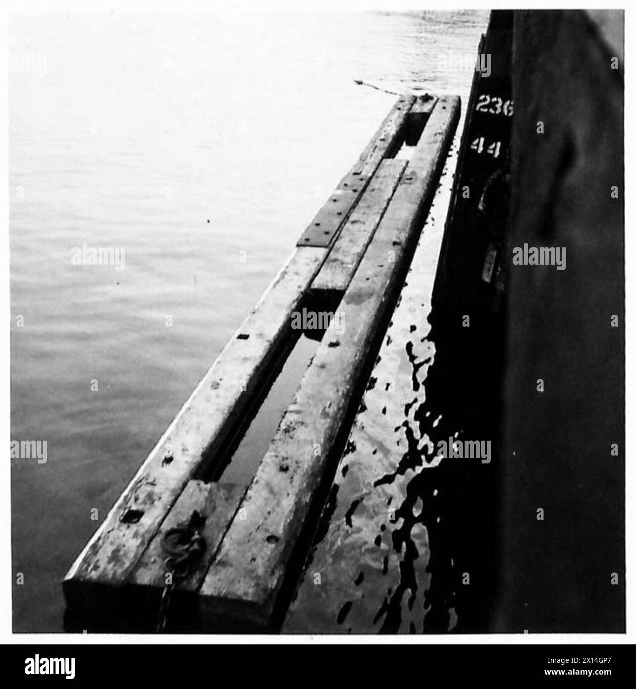 British Army engineers conduct port construction at Faslane on Gareloch ...