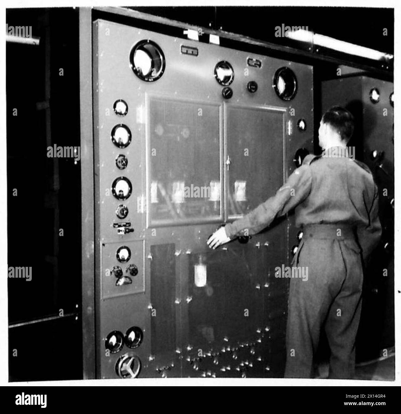The Marconi transmitter is part of the British Army's wireless chain ...