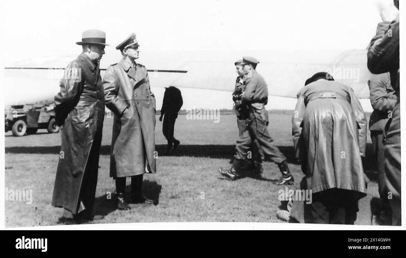 "Colonel General Jodl waits to board a plane taking him and other Nazi ...