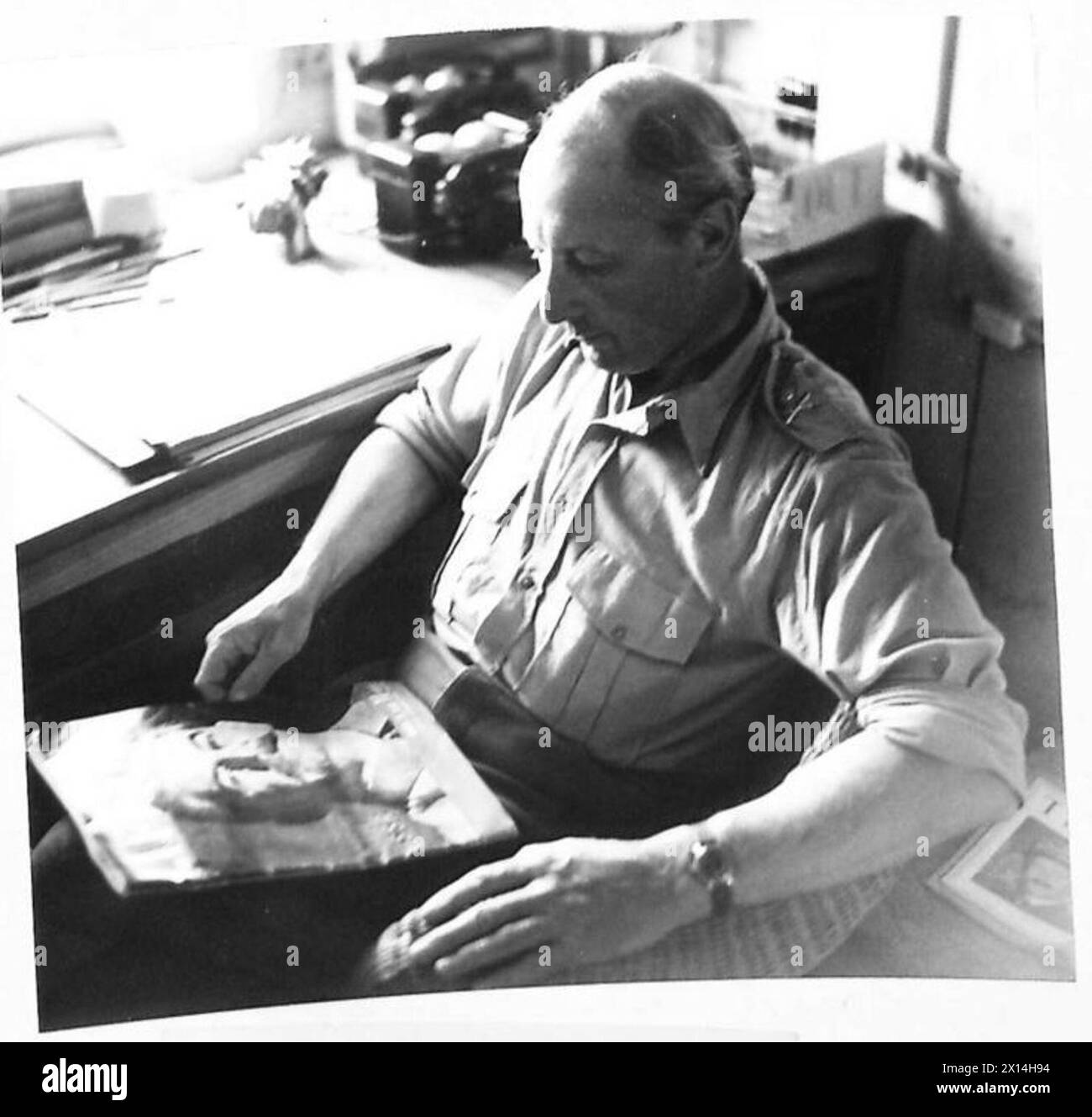 A WEEK WITH THE FIRST ARMY COMMANDER - During one of his few moments of ...