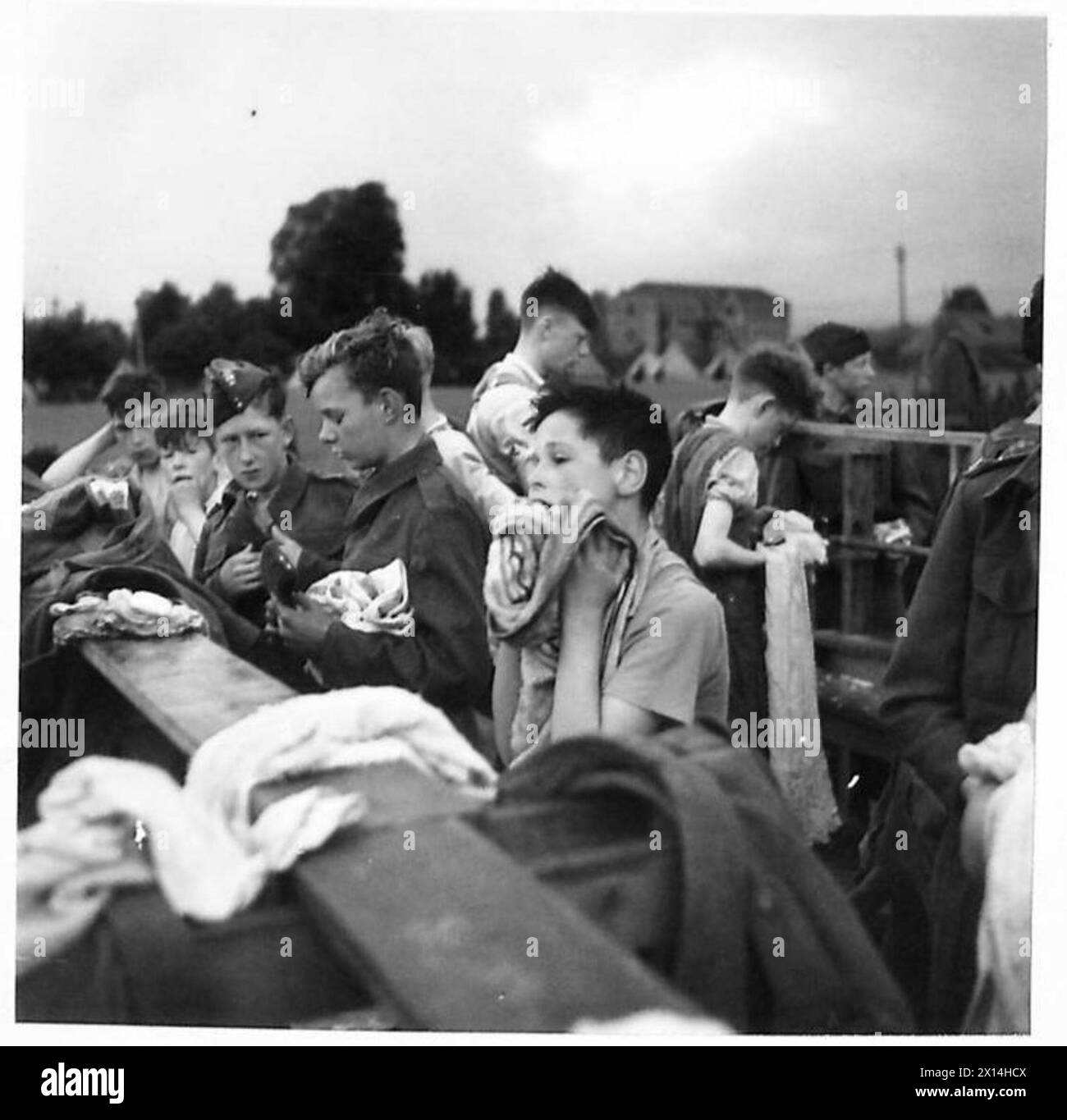ARMY CADET FORCE CAMP - The day starts. Cadets seen at their early ...