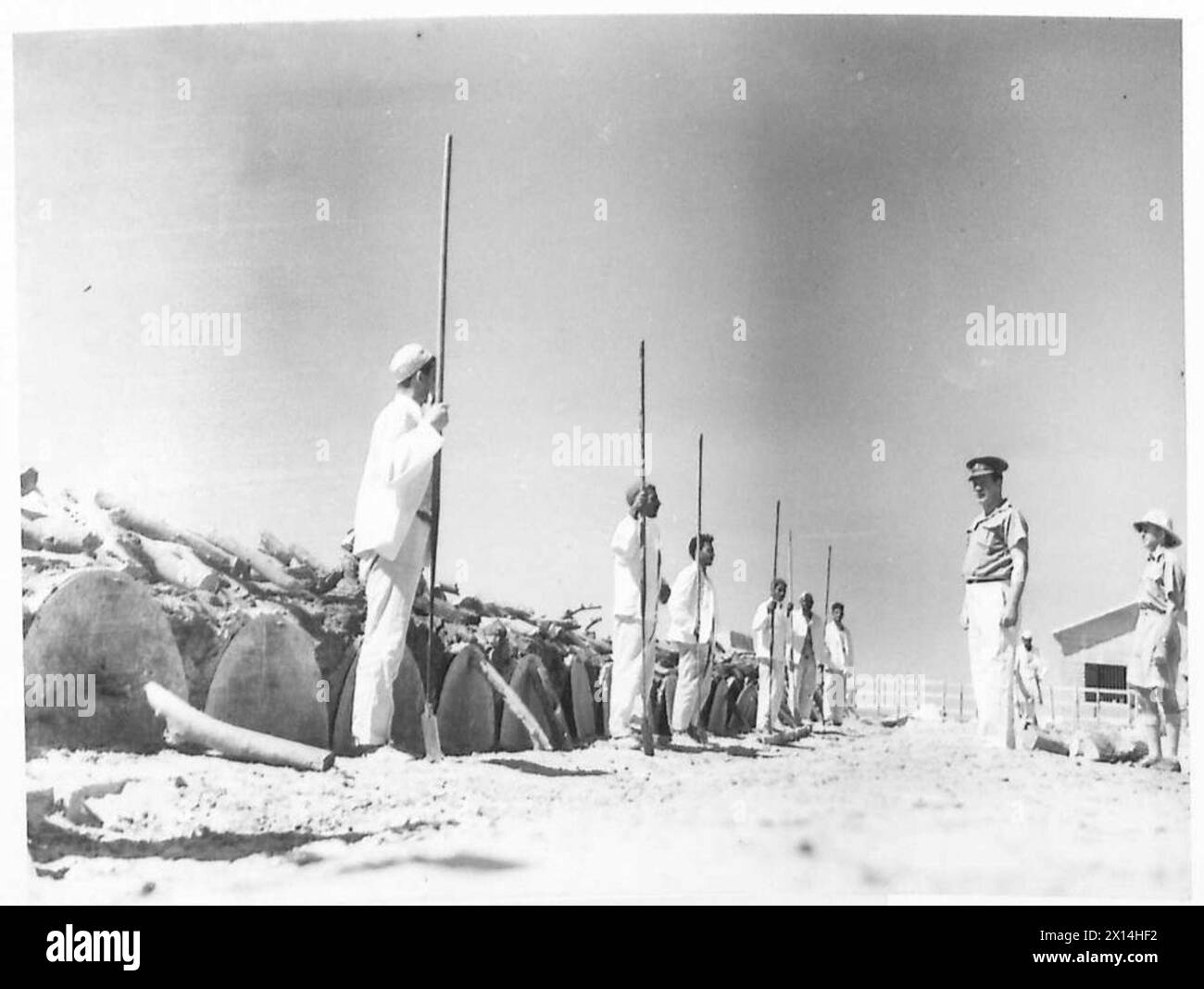 A FIELD BAKERY IN THE DESERT - Awaiting the signal to open the ovens ...