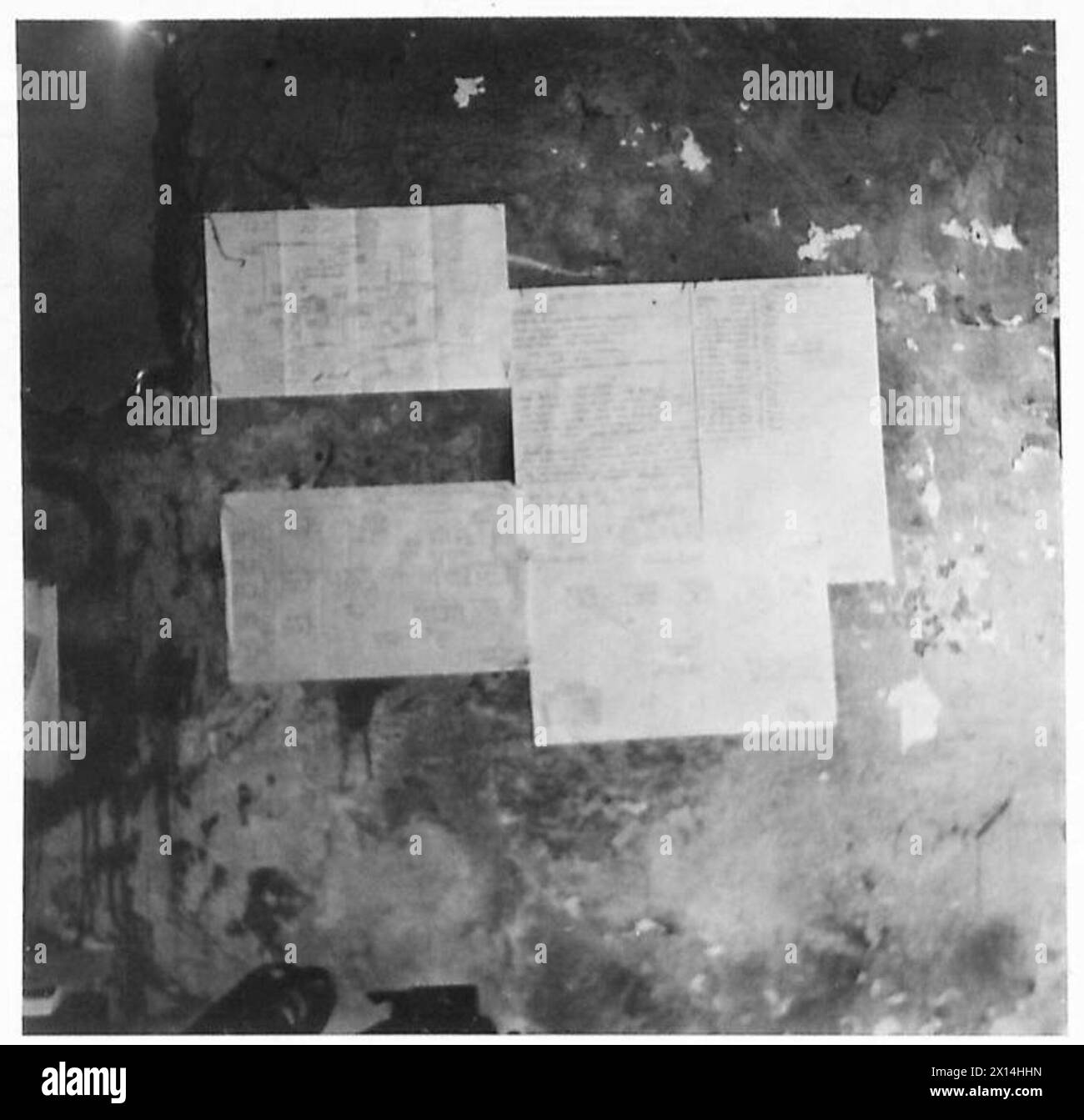 Diagrams at Brigade Headquarters display all signal communications at ...