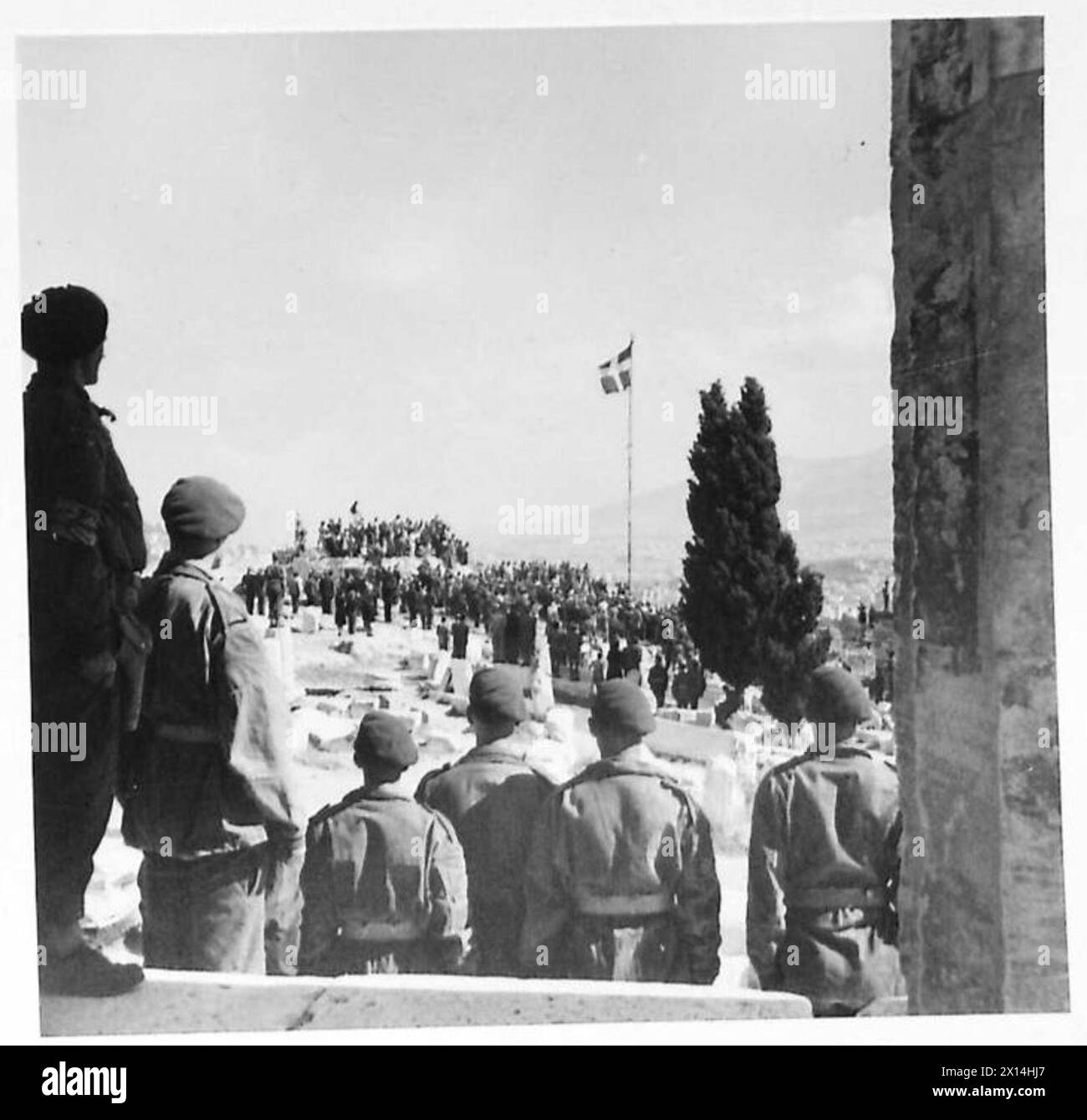 THE NEW GOVERNMENT ENTERS GREECE - The Greek Flag is raised over the ...