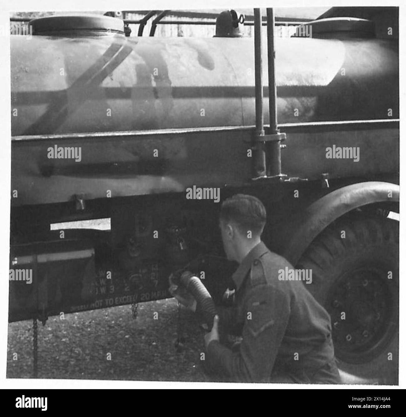 Military fueling Black and White Stock Photos & Images - Alamy