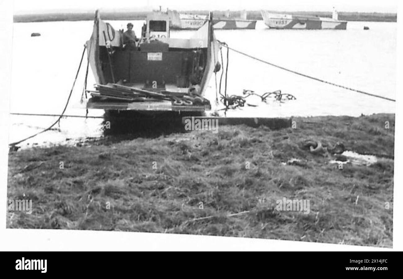 THE ARMY S OWN NAVY - An LCV being maintained British Army Stock Photo ...