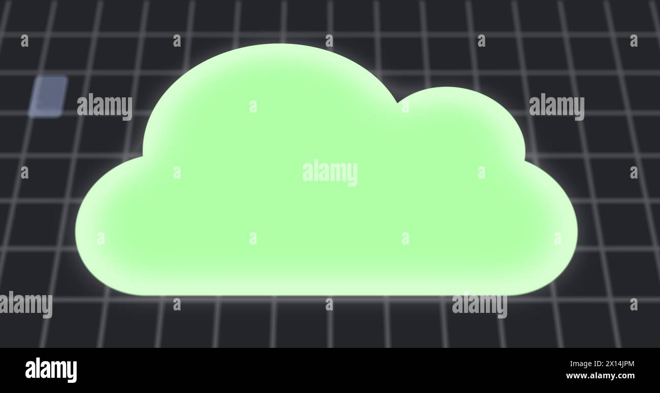 Image of cloud icon and digital screens over binary coding Stock Photo ...