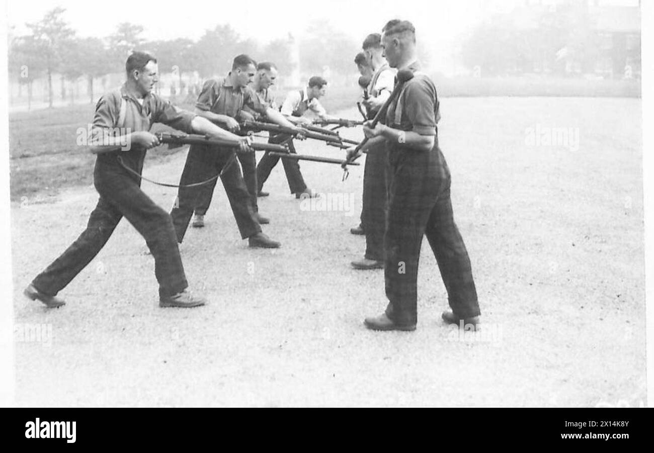 Members of the Argyll and Sutherland Highlanders carry out bayonet ...