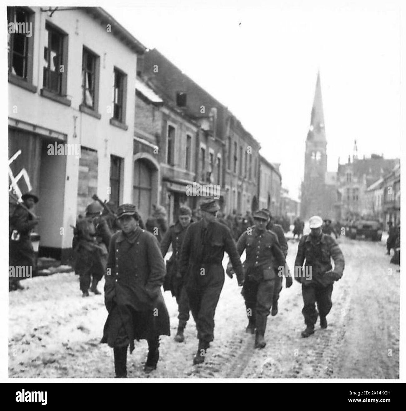 12 CORPS ADVANCE - Prisoners marching back unescorted while British ...