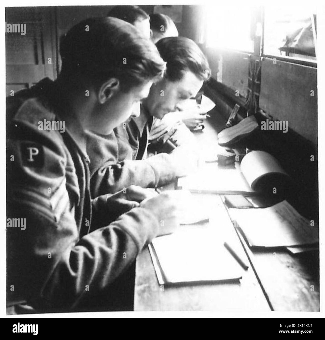 PHANTOM - A message is dealt with in Sqn.Ops. at 2nd Army H.Q. A ...