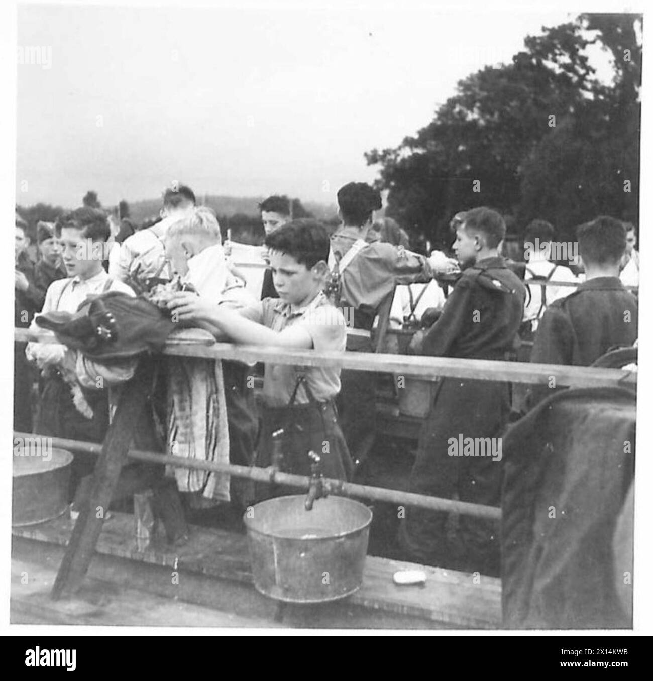 Cadets at an Army Cadet Force camp were observed performing early ...