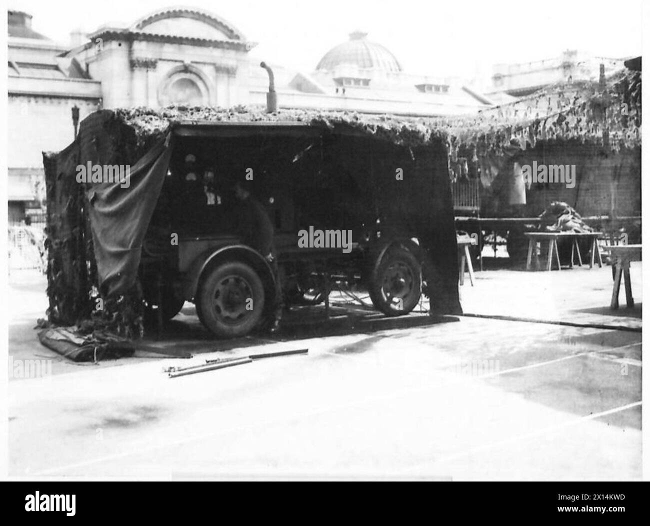 MOBILE LAUNDRY UNIT - The generator which supplies current for all the ...