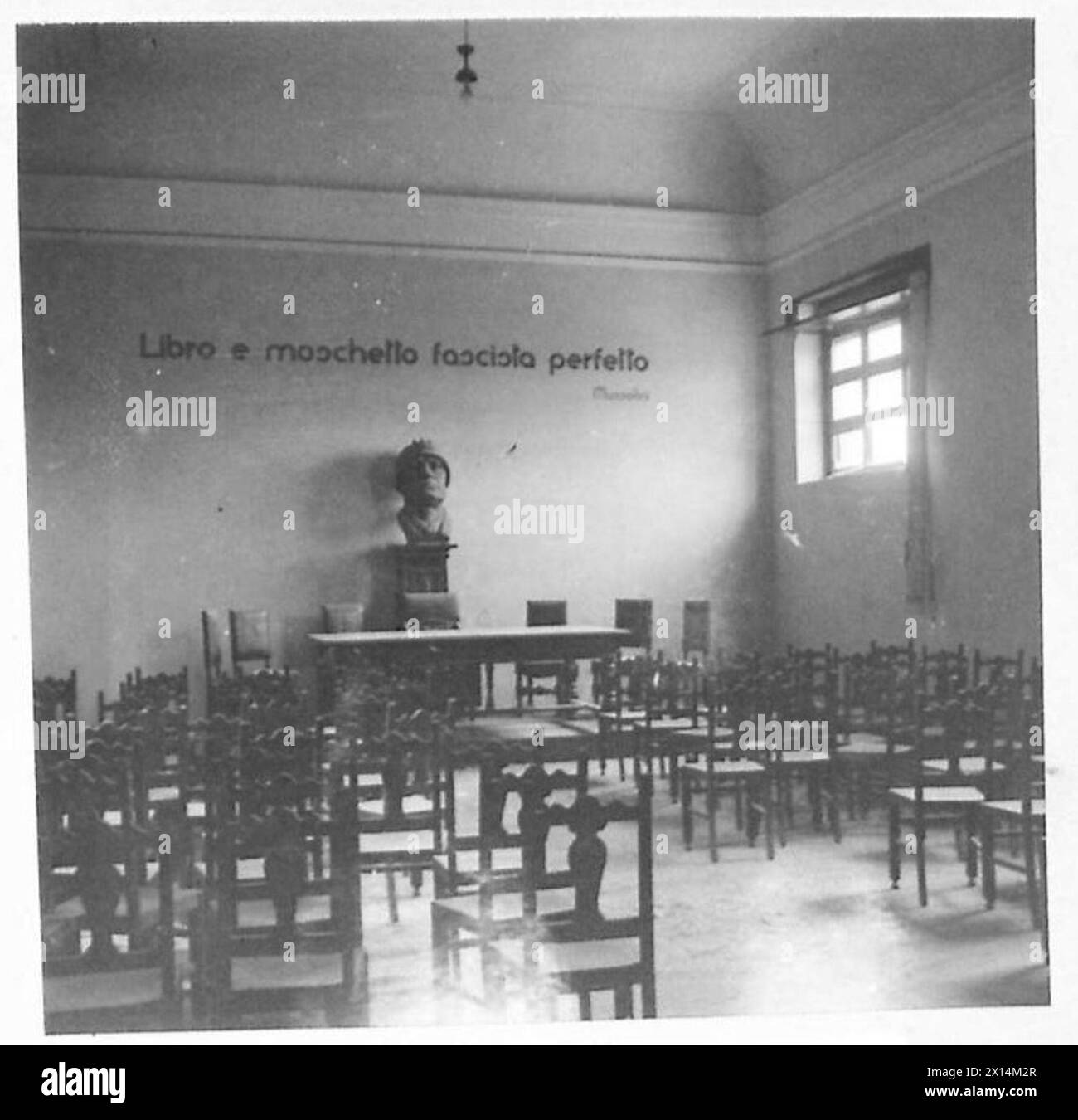 Interior view of a room in a Fascist-era building in Catania under ...