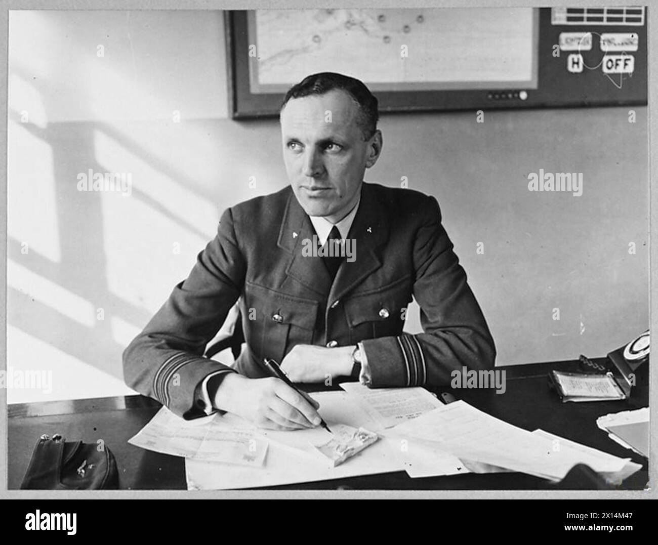 Wing Commander W.E. Blakeney, formerly a solicitor, commands the Dover ...