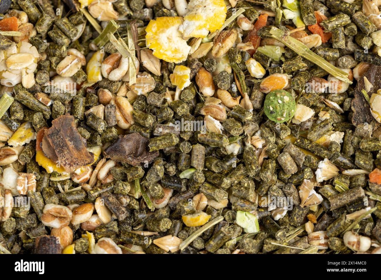 mixed cereals, grass, grain, corn for animals, combined pet food for ...