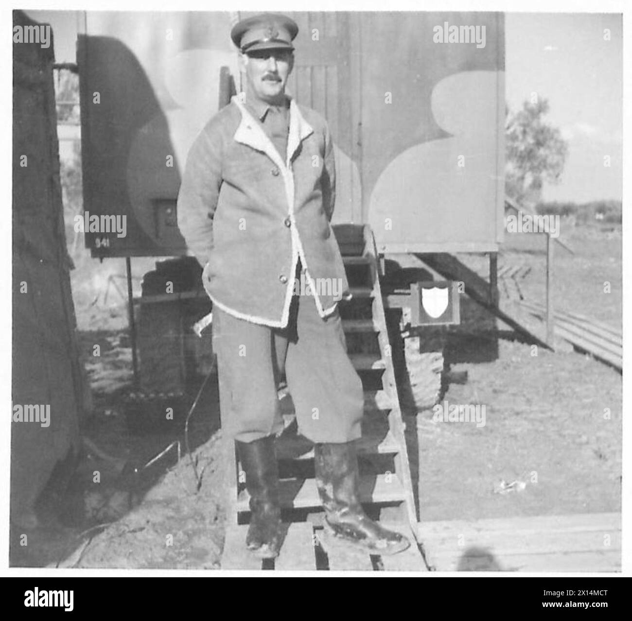 General Sir Oliver Leese, commander of the British 8th Army, stands ...