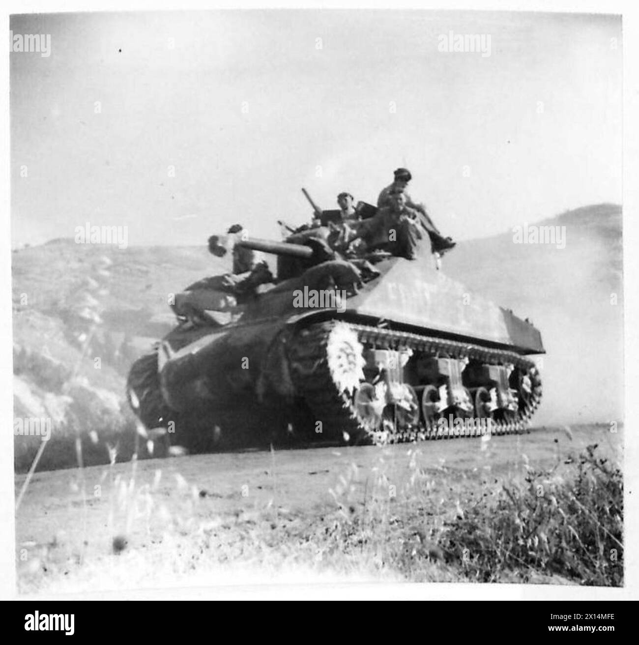 Supporting tanks Black and White Stock Photos & Images - Alamy