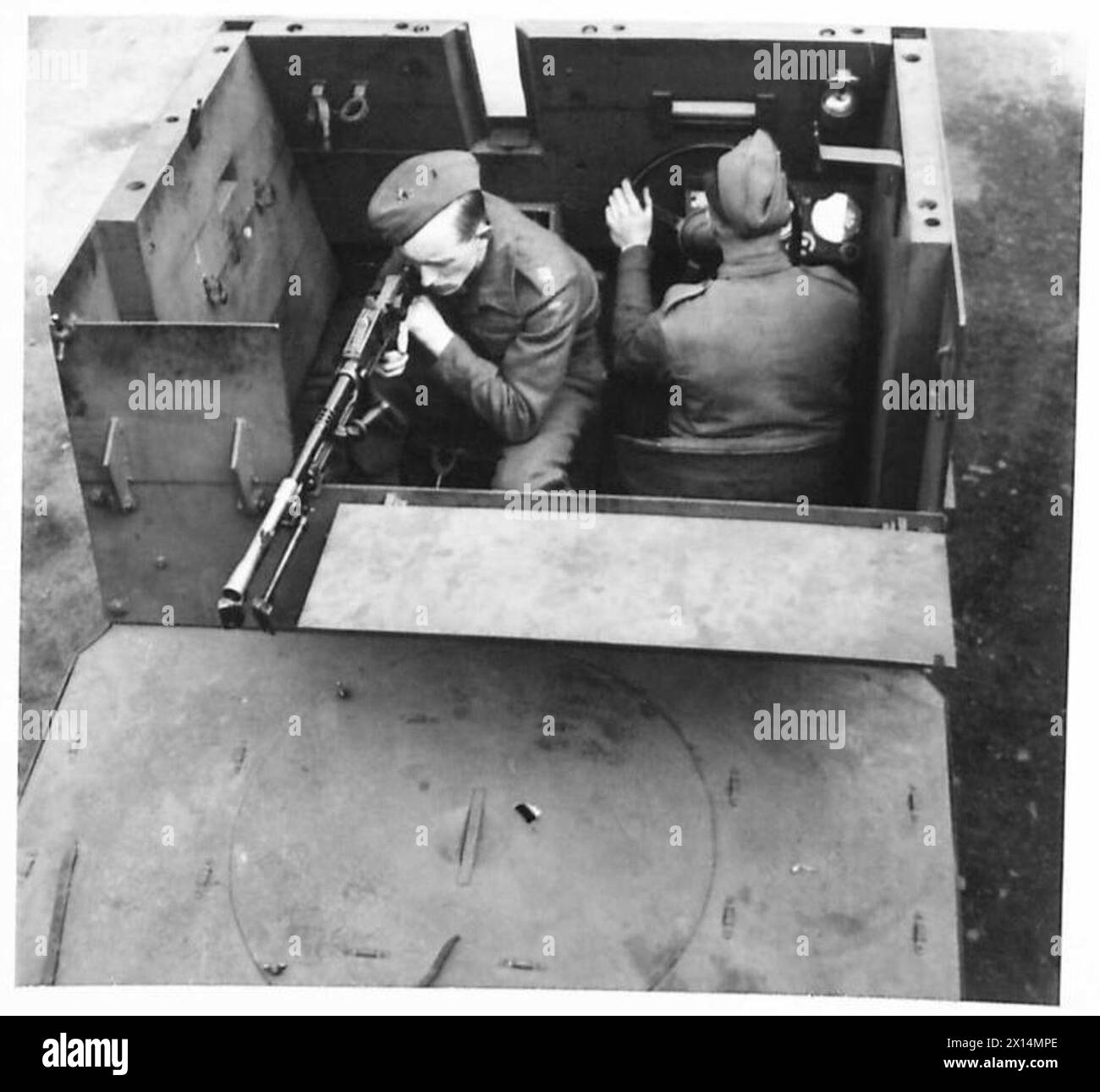 NEW TYPE MOUNTING FOR BREN GUNS - Showing the machine gun mountings on ...