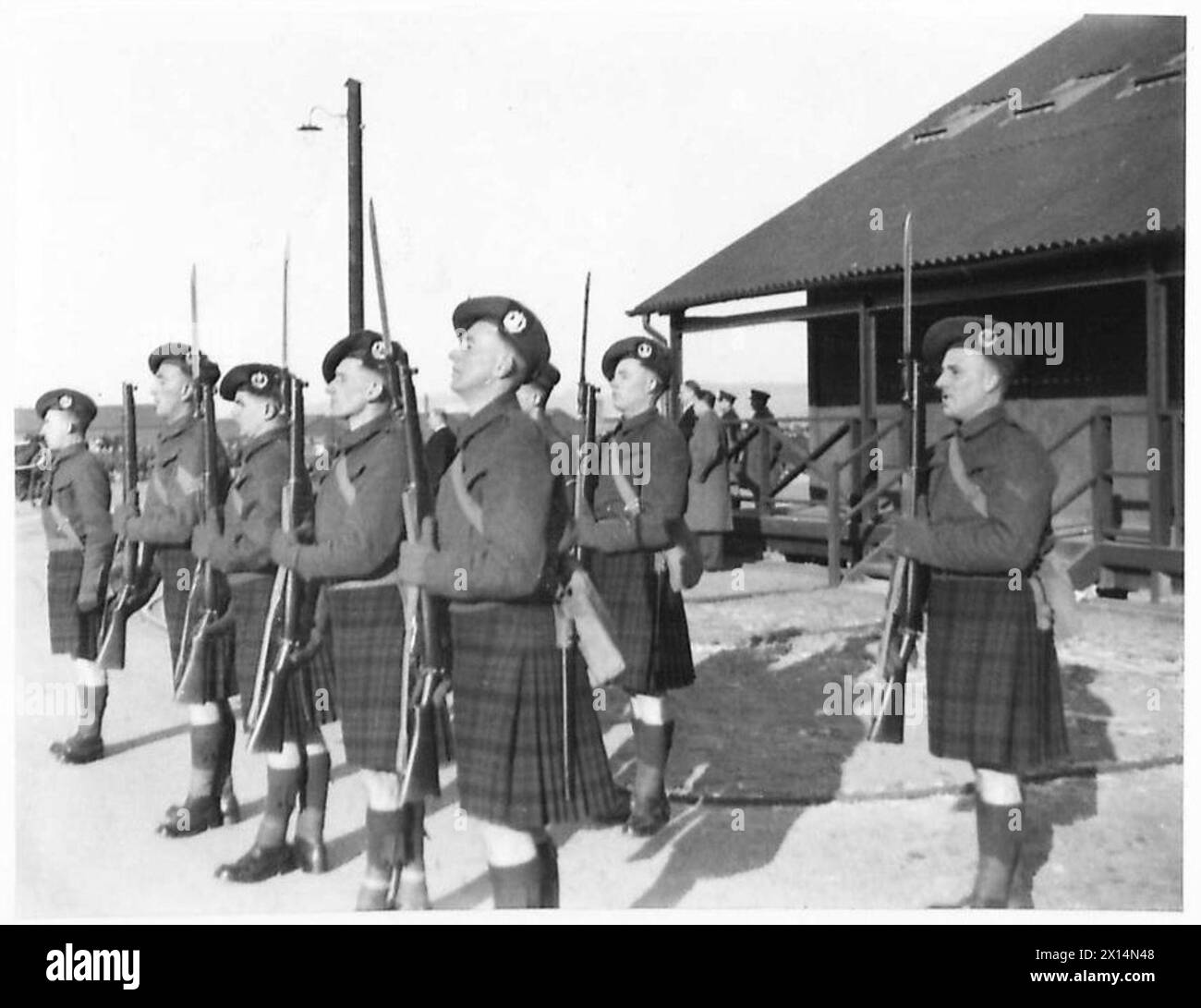 THEIR MAJESTIES THE KING AND QUEEN INSPECTING A DIVISION - The Guard ...