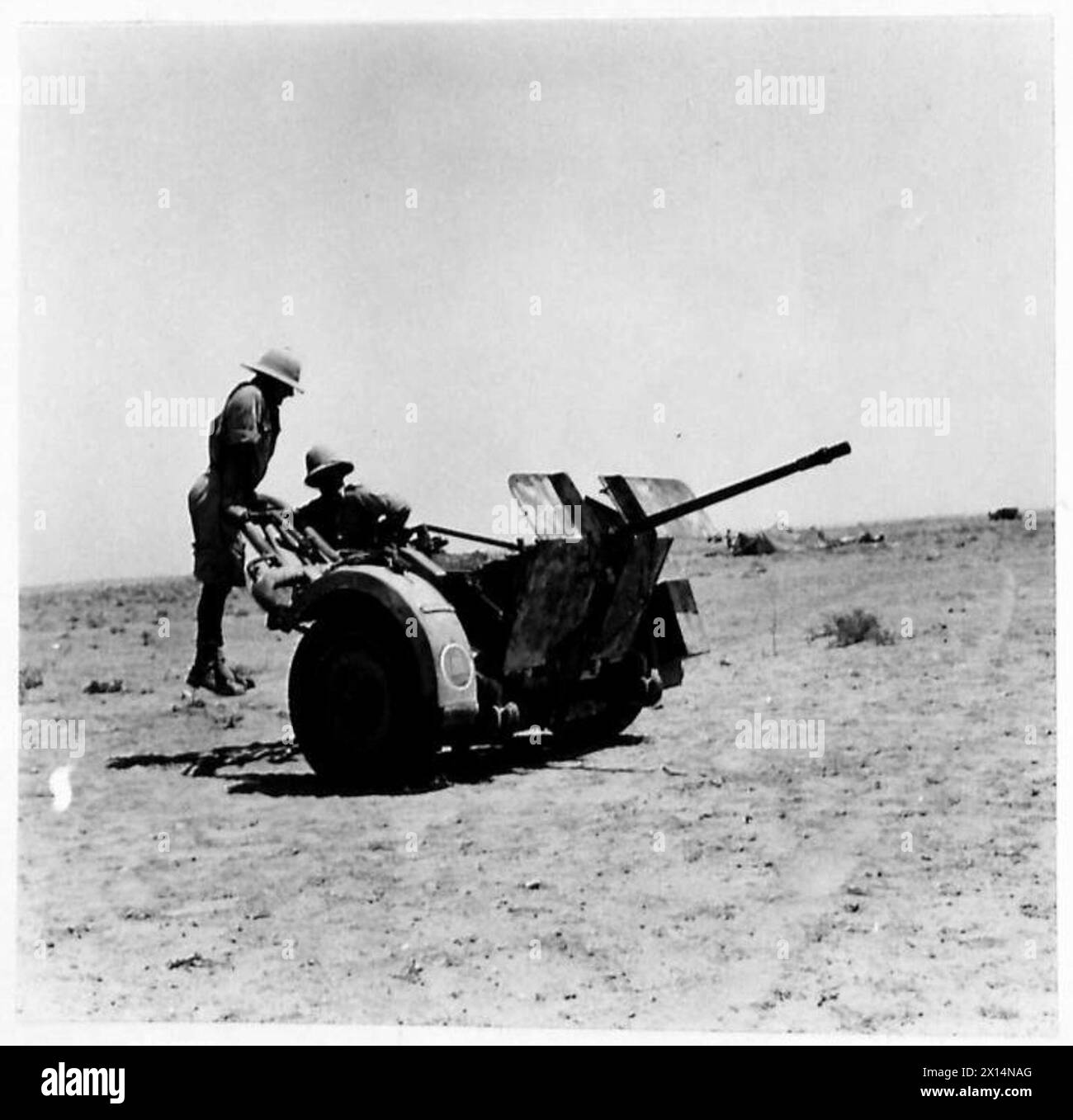 A CAPTURED GERMAN GUN - Photographs taken on one of the German flak ...