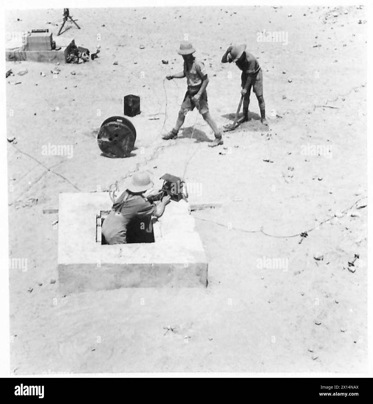 British army facility shown Cut Out Stock Images & Pictures - Alamy