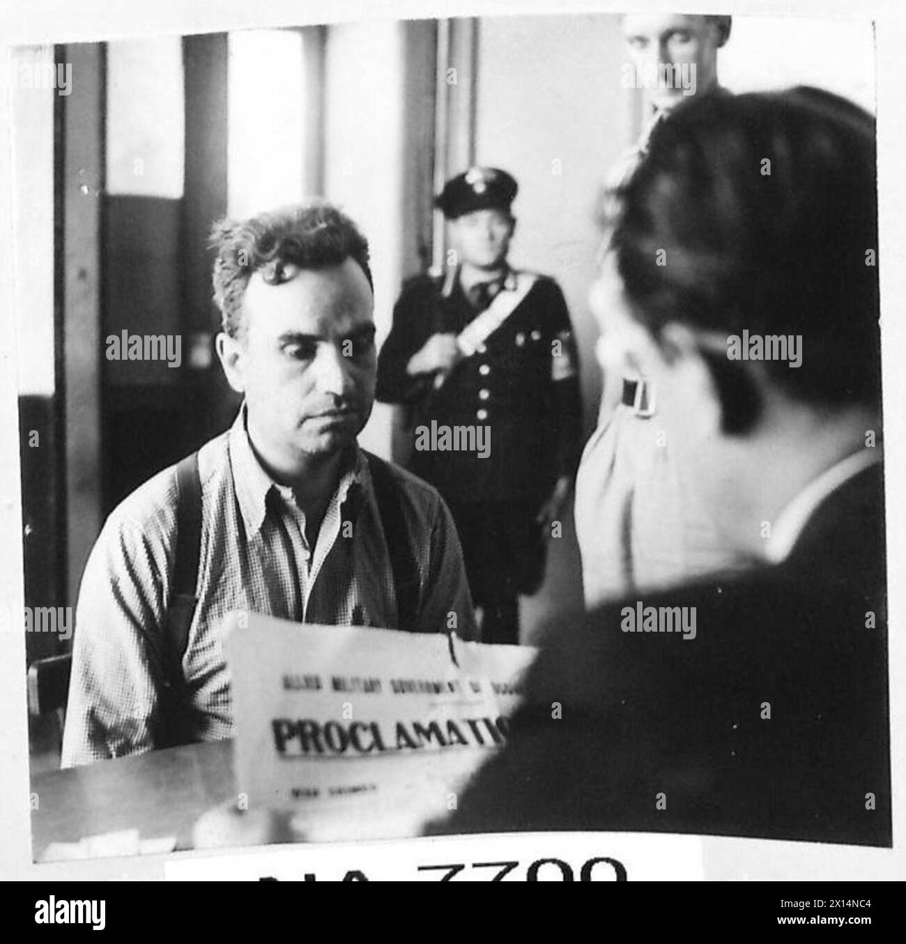 The former Fascist OVRA Chief of Police is interrogated by Sgt. A ...