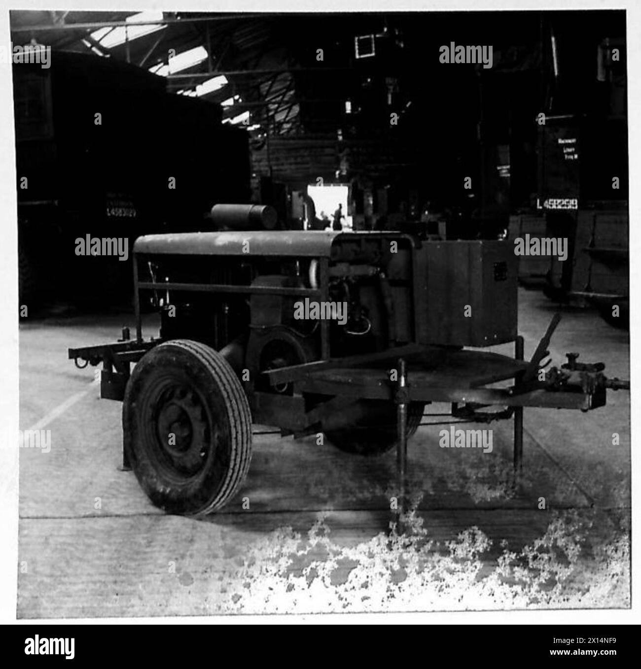 RAOC CENTRAL ORDNANCE DEPOT, OLD DALBY - Air compressor trailer ...