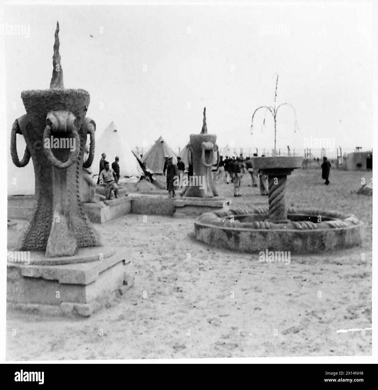 ITALIAN ART IN A P.O.W. CAMP - Another picture of the decorative ...