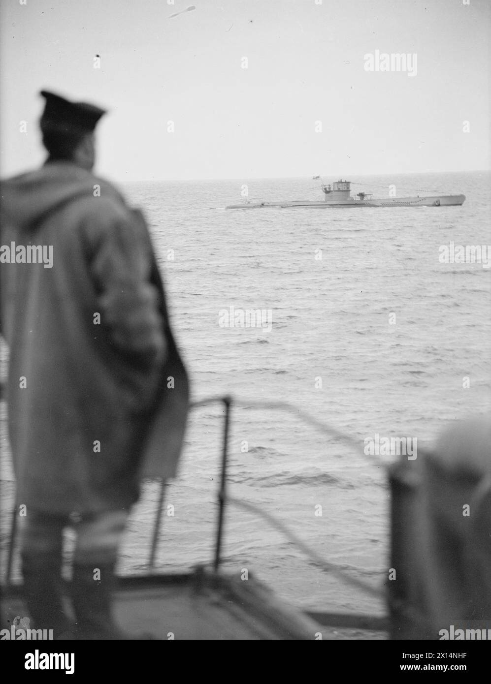 EX-U-BOAT NOW FLIES WHITE ENSIGN. 19 TO 21 FEBRUARY 1942, IN THE CLYDE ...