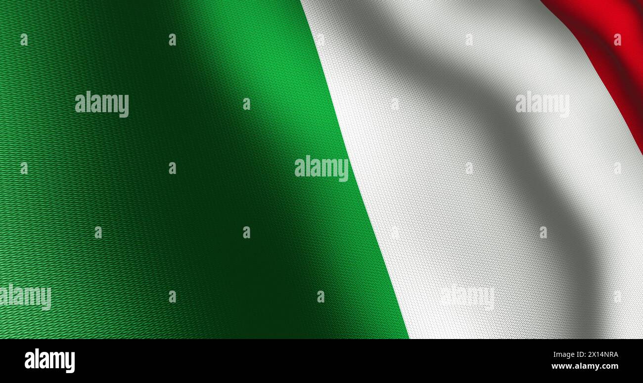 Italy flag waving animation hi-res stock photography and images - Alamy