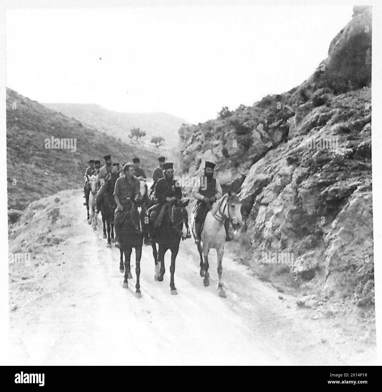 Members of the Commander's special guard accompany a patrol through ...