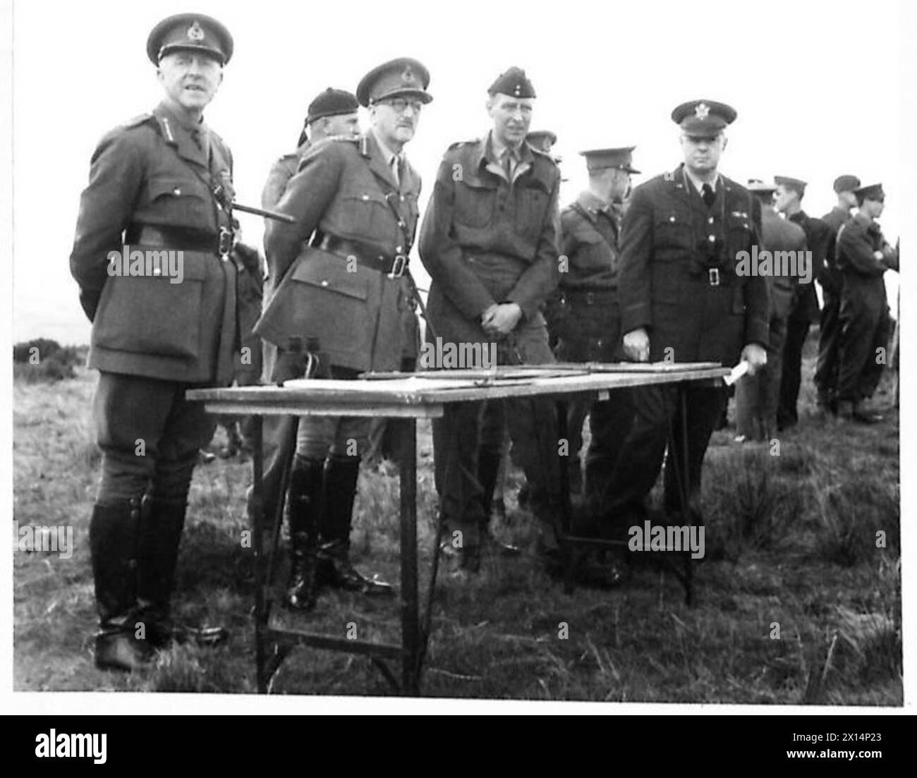General Sir Alan Brooke observes field firing and realistic military ...