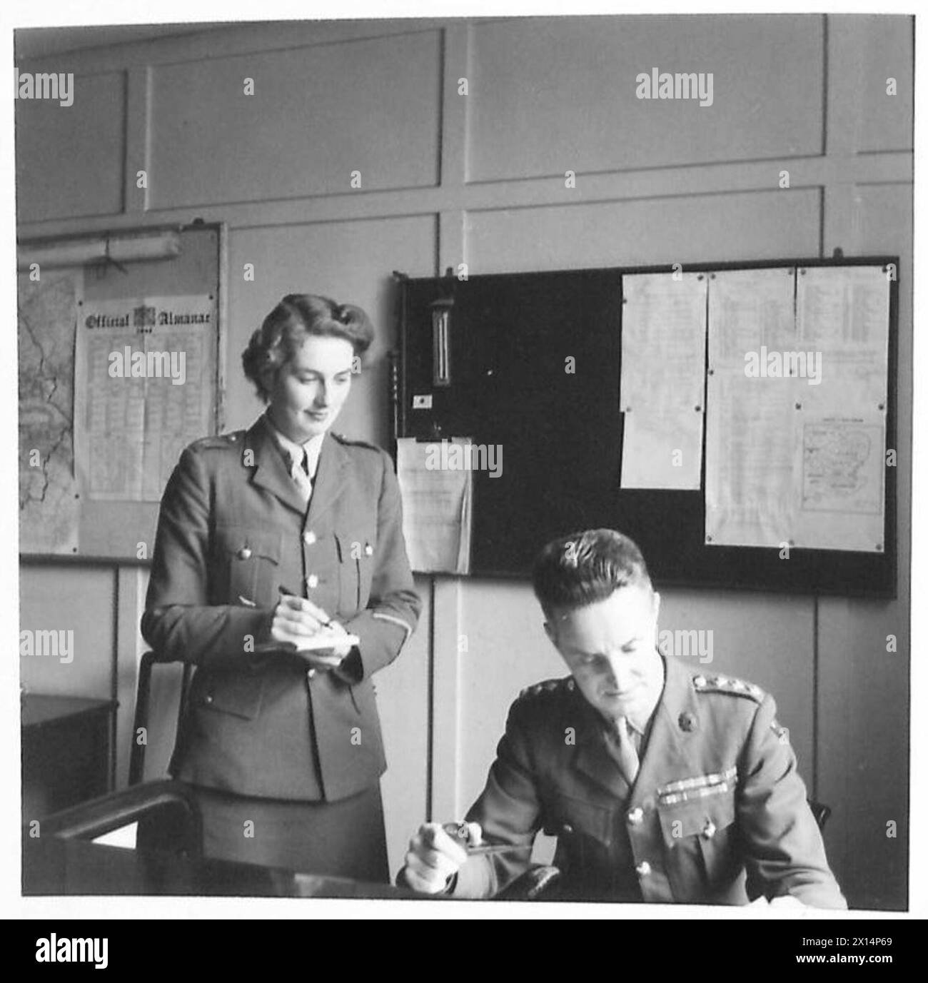 Private Rome, an ATS clerk, performs clerical and secretarial duties ...