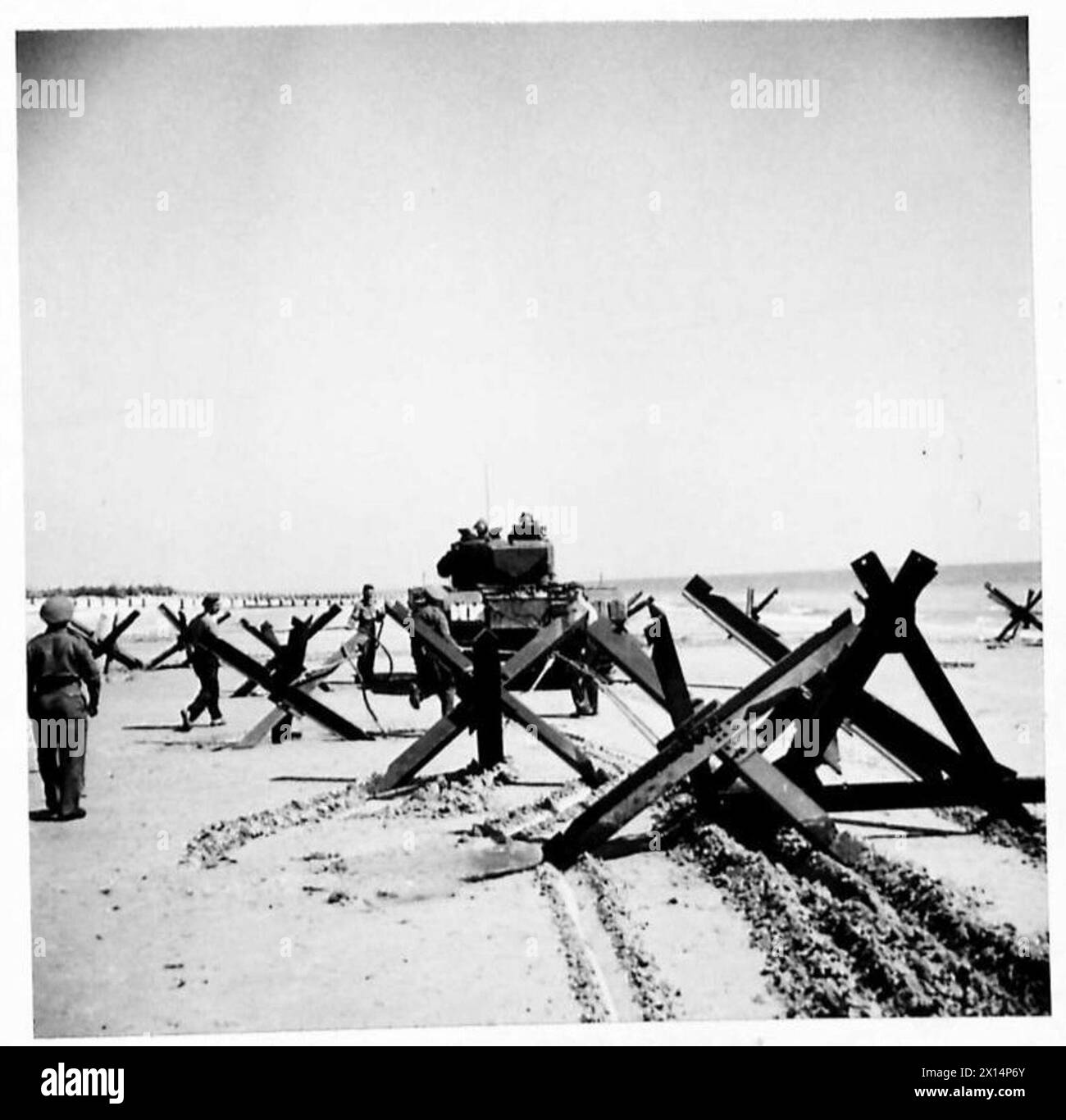 Anti tank hedgehog Black and White Stock Photos & Images - Alamy