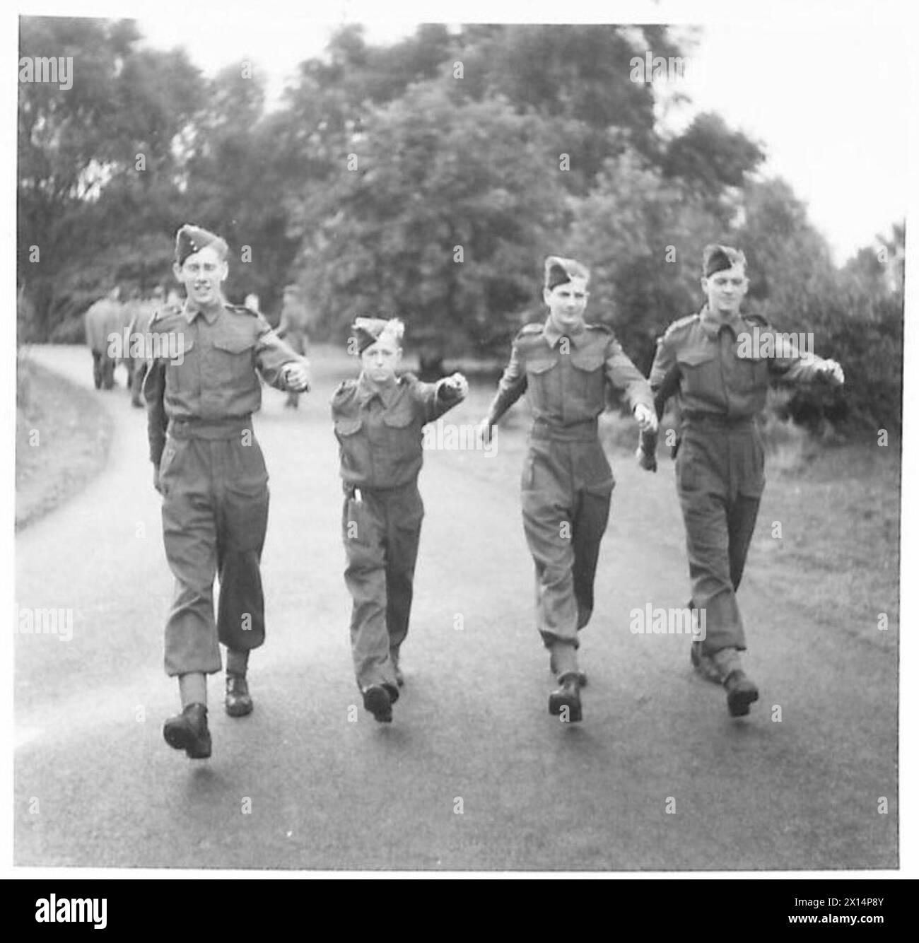 ARMY CADETS FORCE IN CAMP - Boys of the Army Cadet Force on parade are ...