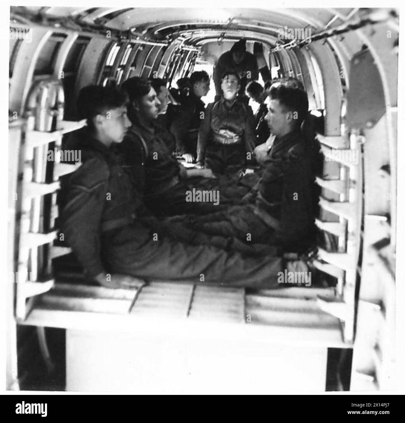 PARACHUTE TRAINING DEPOT & SCHOOL AIRBORNE FORCES - A scene inside the ...