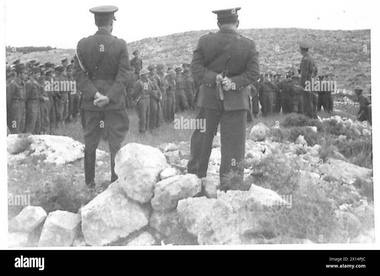 A GREEK ARMY IN TRAINING - The Brigade Commander addressing some of the ...