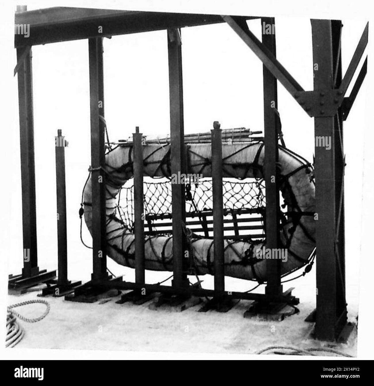 A Carley float is used on Hippo No.1 for towing operations during a ...