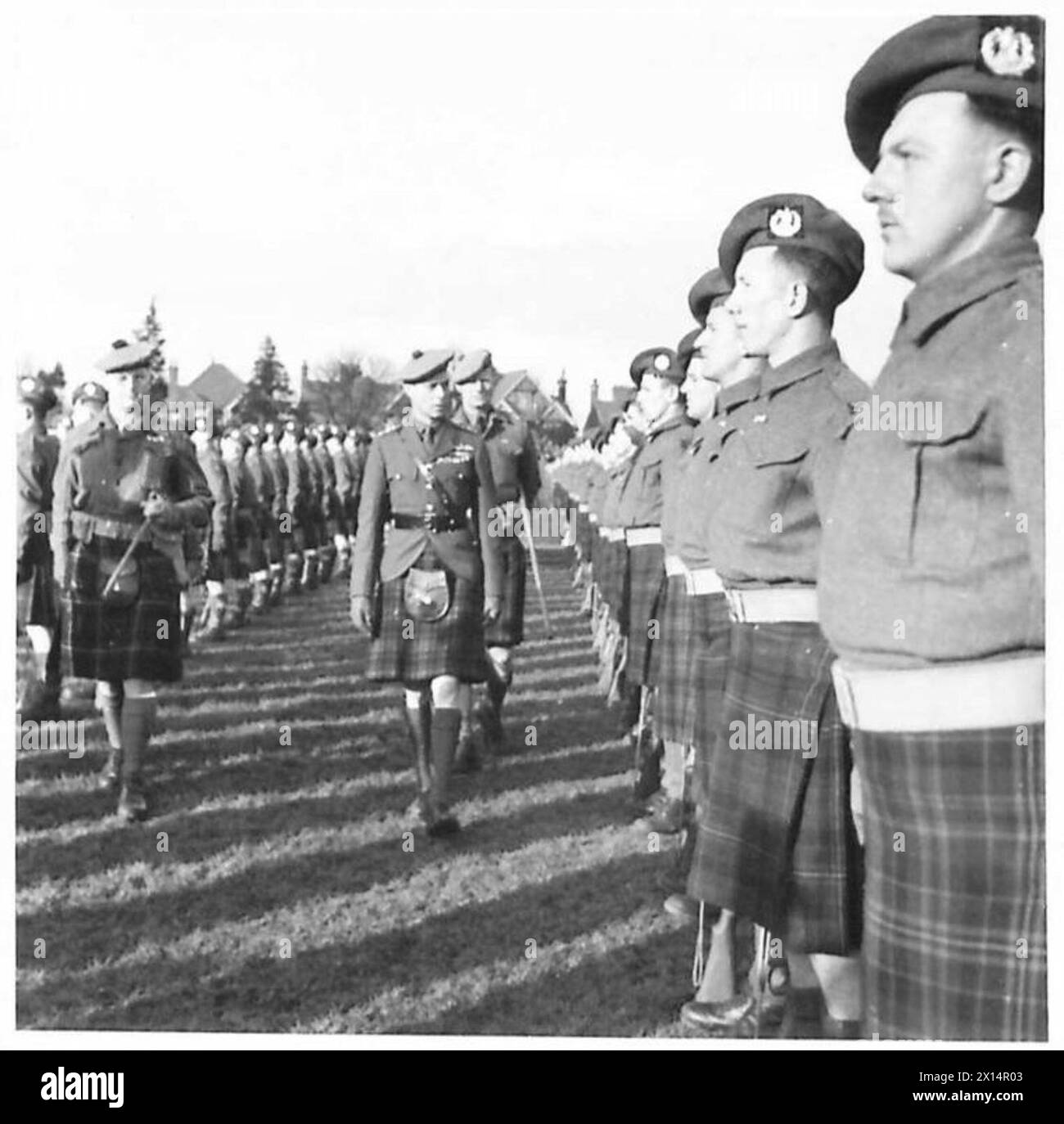 HIS MAJESTY THE KING VISITS INVASION TROOPS - The 5th Bn. The Queen's ...