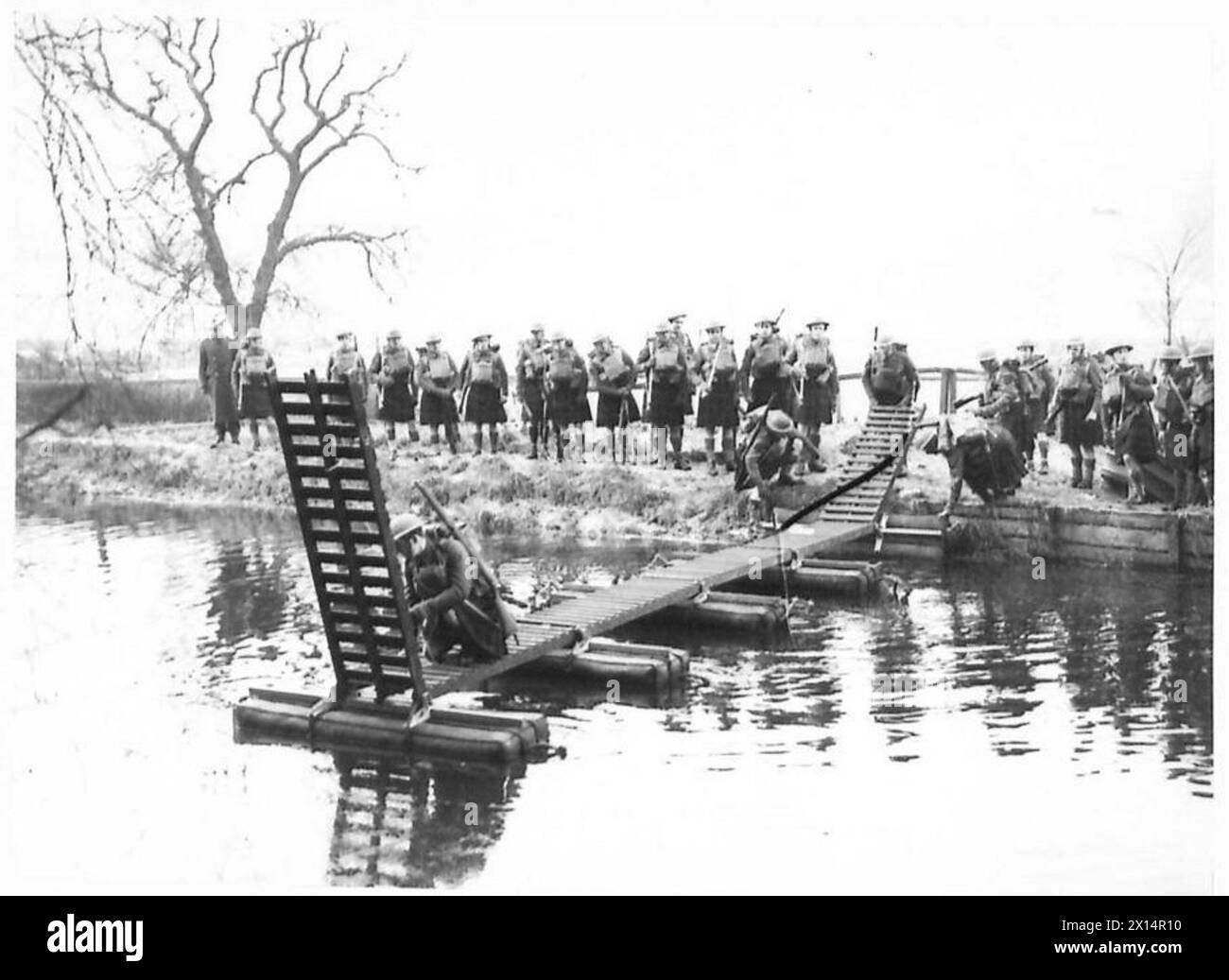 THE CAMERONS - A detachment constructs a Kapok bridge across a river ...