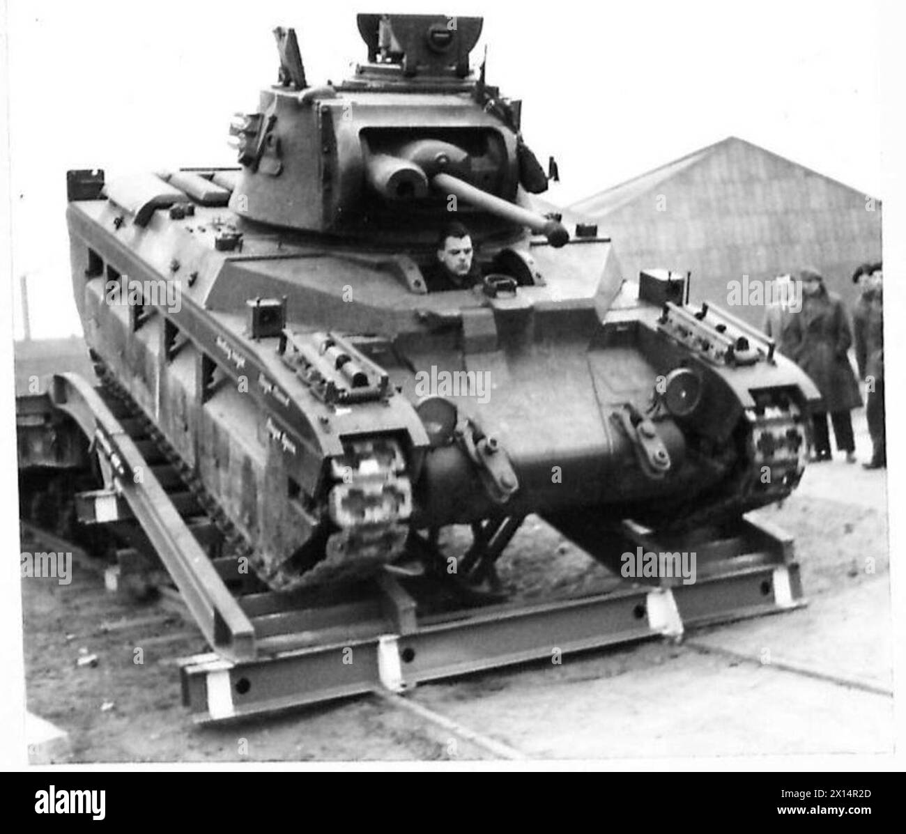 RAMP AND LADDER WAGON - A Matilda tank on a 50 ton ramp ladder ...