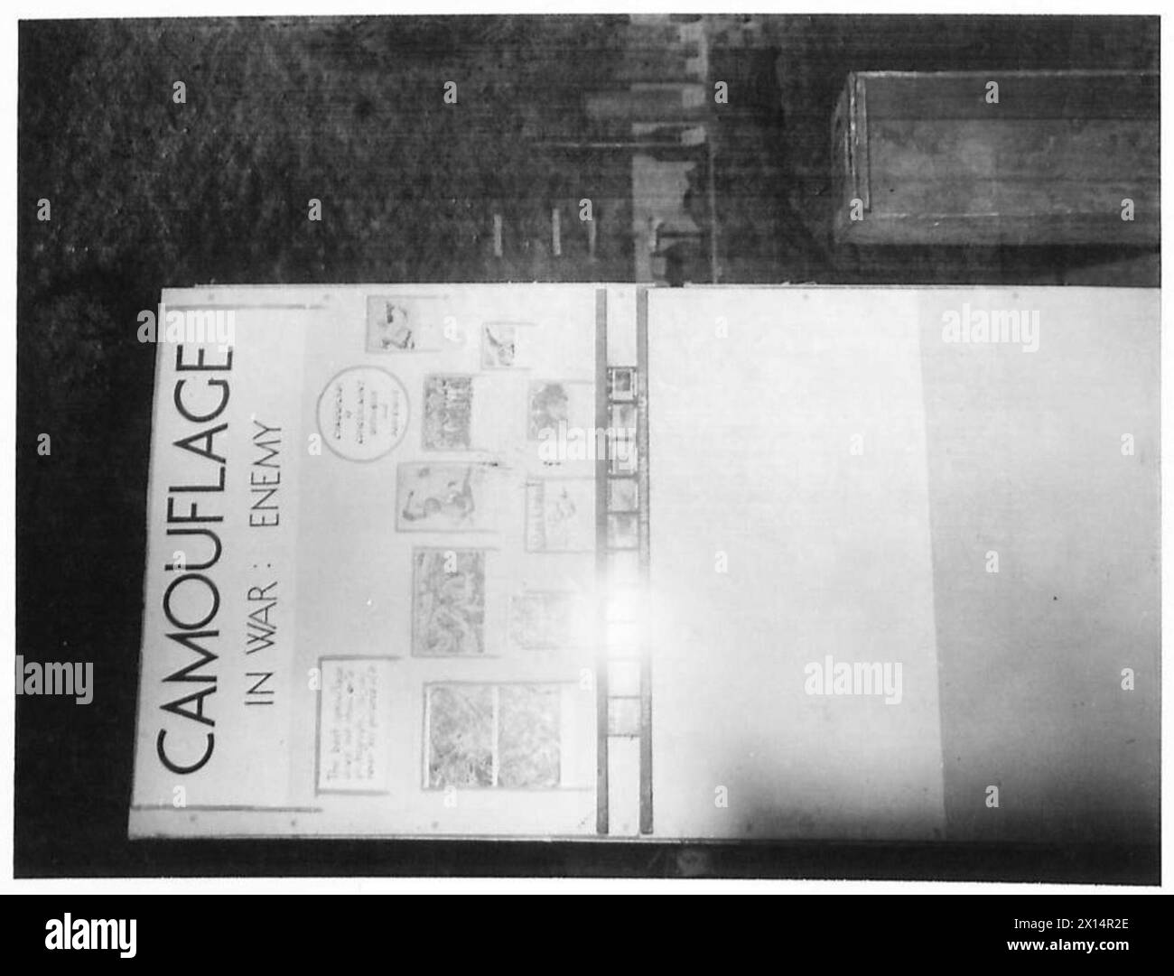 The Camouflage Officer's stand at the War Weapons Week exhibition in ...