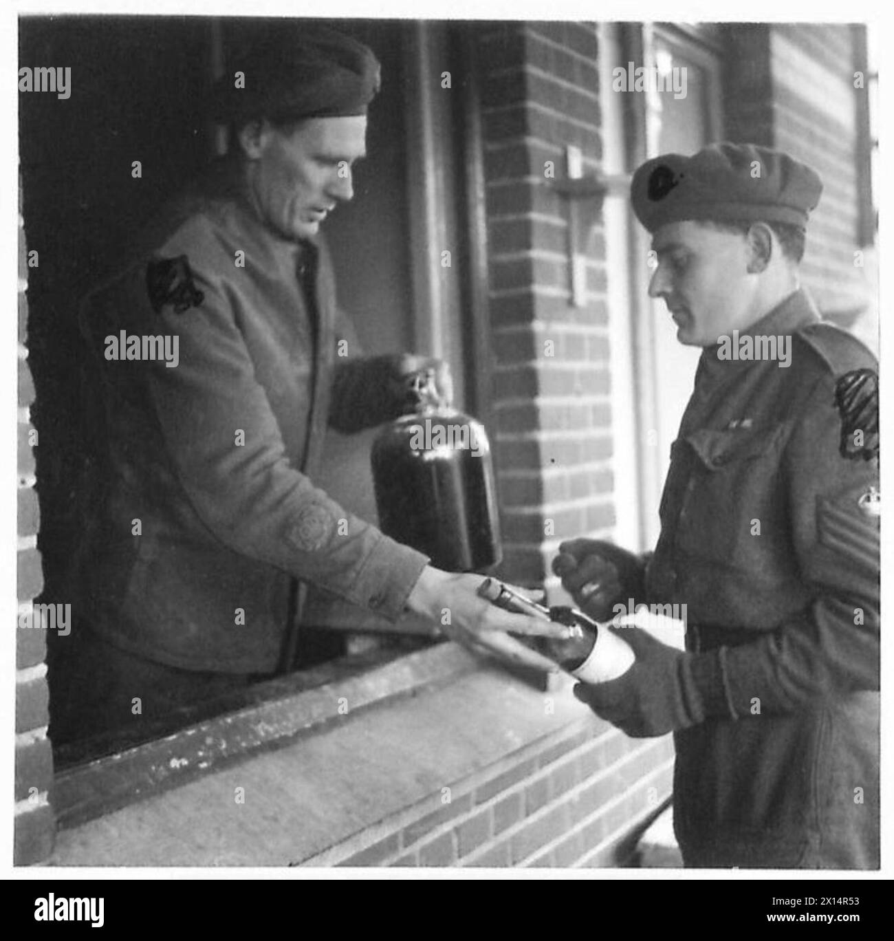 Ration preparation Black and White Stock Photos & Images - Alamy