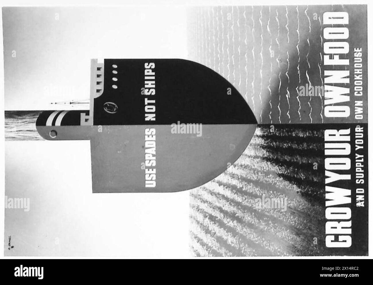 POSTERS - A new poster designed by Lieut. Games "GROW YOUR OWN FOOD ...