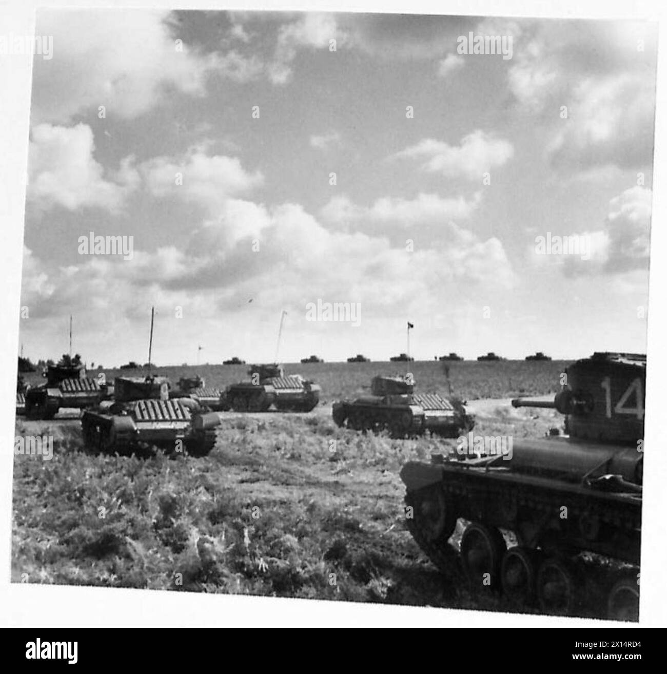 AND STILL THEY COME - Valentine tanks on the move during the exercise ...