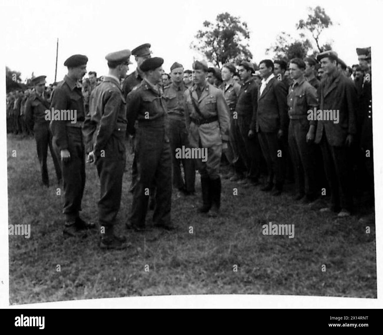 Field Marshal Montgomery inspects personnel at the Polish Displaced ...
