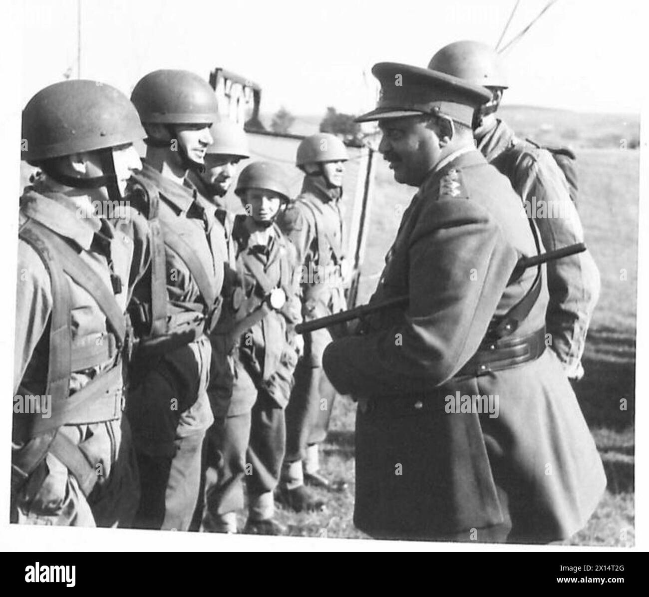 Wartime military inspection Black and White Stock Photos & Images - Alamy