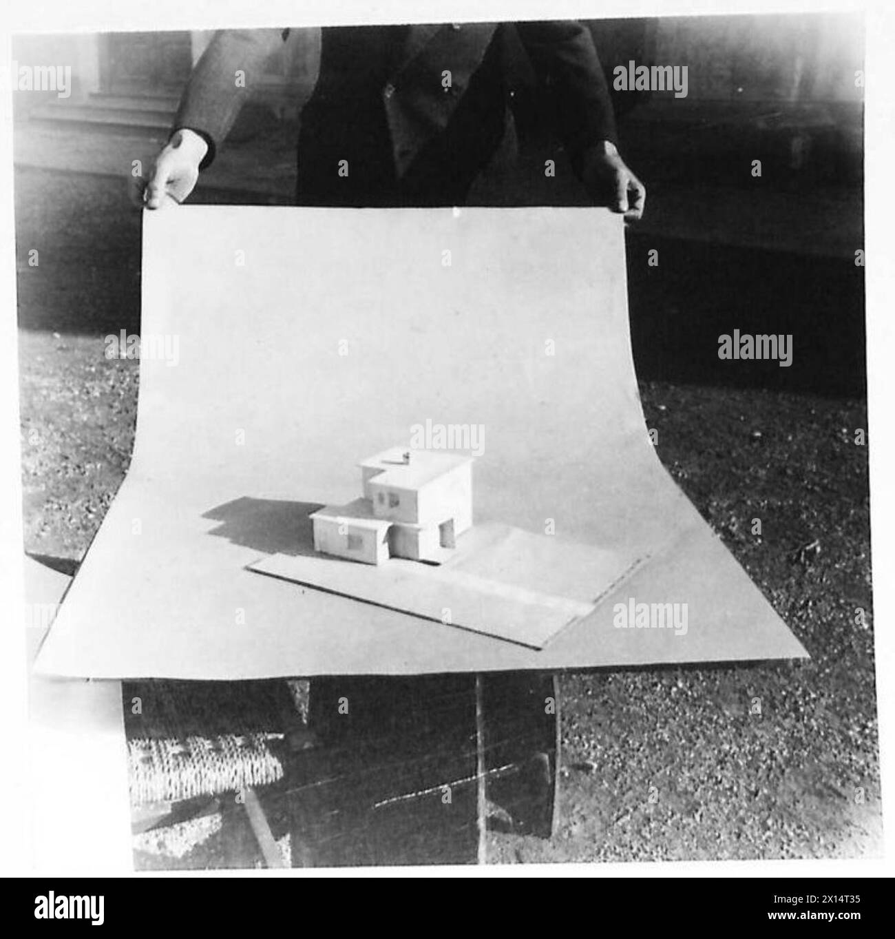 ARMY FORMATION COLLEGE - A model of a new house, designed and made by ...